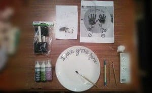 How To Create A Decorated Handprint Plate