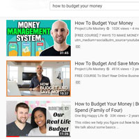 Get Inspired To Improve Your Finances With YouTube Budget Videos
